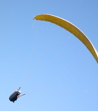 Paragliding At Spring Birds