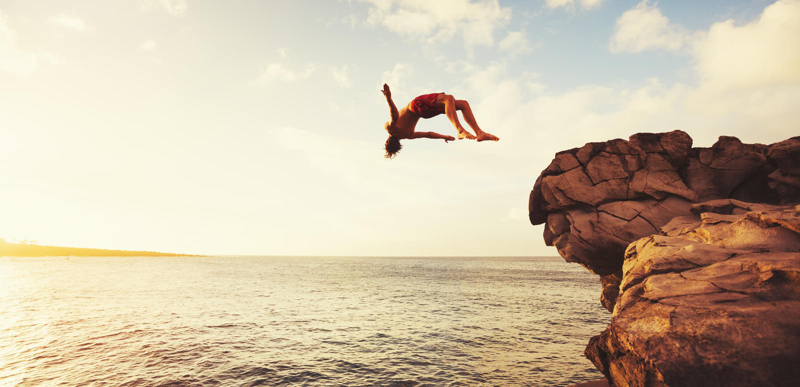 Cliff Jumping In Lembongan Mahana Point