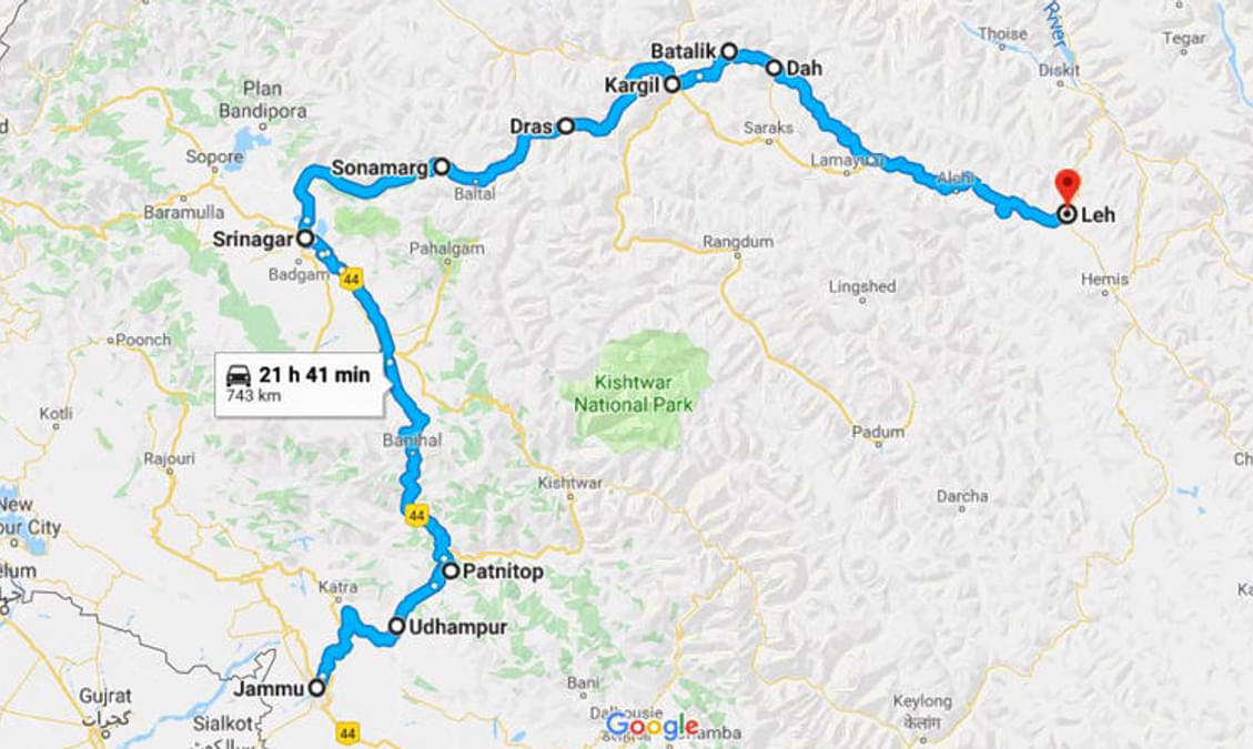 Leh Ladakh Maps : Detailed Road Maps Of Ladakh